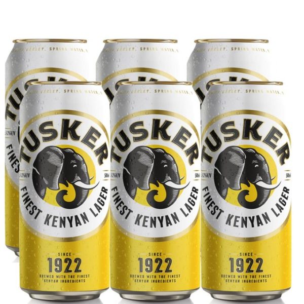 Tusker Lager Beer Can 500ml | Sizzle Liquors
